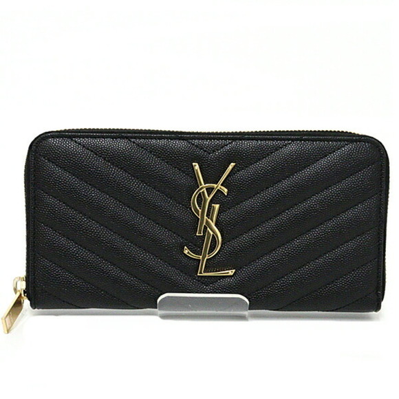 Yves Saint Laurent | Bags | Saint Laurent Monogram Full Zip Grain ...